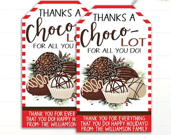 Teacher Appreciation Chocolate Tag | Etsy