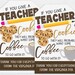 Teacher Appreciation Gift Tag, If You Give A Teacher Cookie Coffee ...