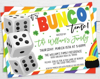 Bunco Night Flyer - Etsy