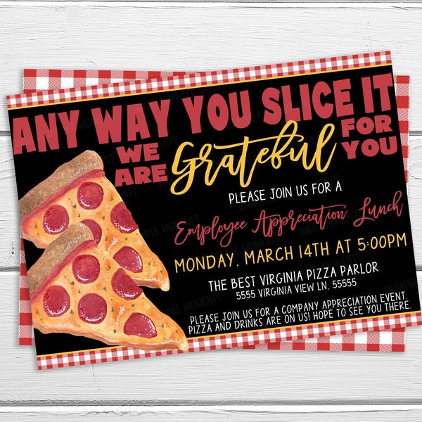 Employee Appreciation Lunch Flyer - Etsy