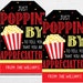 Popcorn Gift Tags Editable Popcorn Label Just Poppin' by - Etsy
