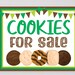 Scout Cookie Booth Sign, Cookies Sold Here, Printable Cookie Drop ...
