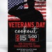 EDITABLE Veterans Day Invitation, Vet Cookout Celebration Dinner Party ...