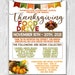 EDITABLE Fall Thanksgiving Food Drive Fundraiser Flyer, Church Food ...