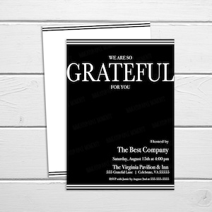 Appreciation Invitation, Grateful Invite, Breakfast Brunch Lunch Dinner ...