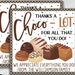 EDITABLE Chocolate Appreciation Gift Tag, Favor Tag, Employee Teacher ...