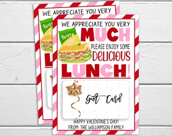 Lunch Gift Card | Etsy