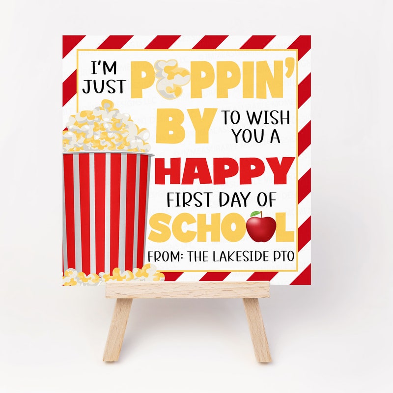 Popcorn Back to School - Etsy