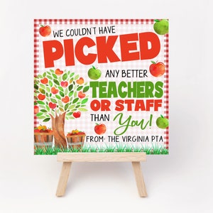 Teacher Appreciation Gift Tag, We Couldn't Have Picked A Better ...