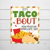 Nacho Average Staff Appreciation Gift Tags, Thank You Mexican Fiesta ...