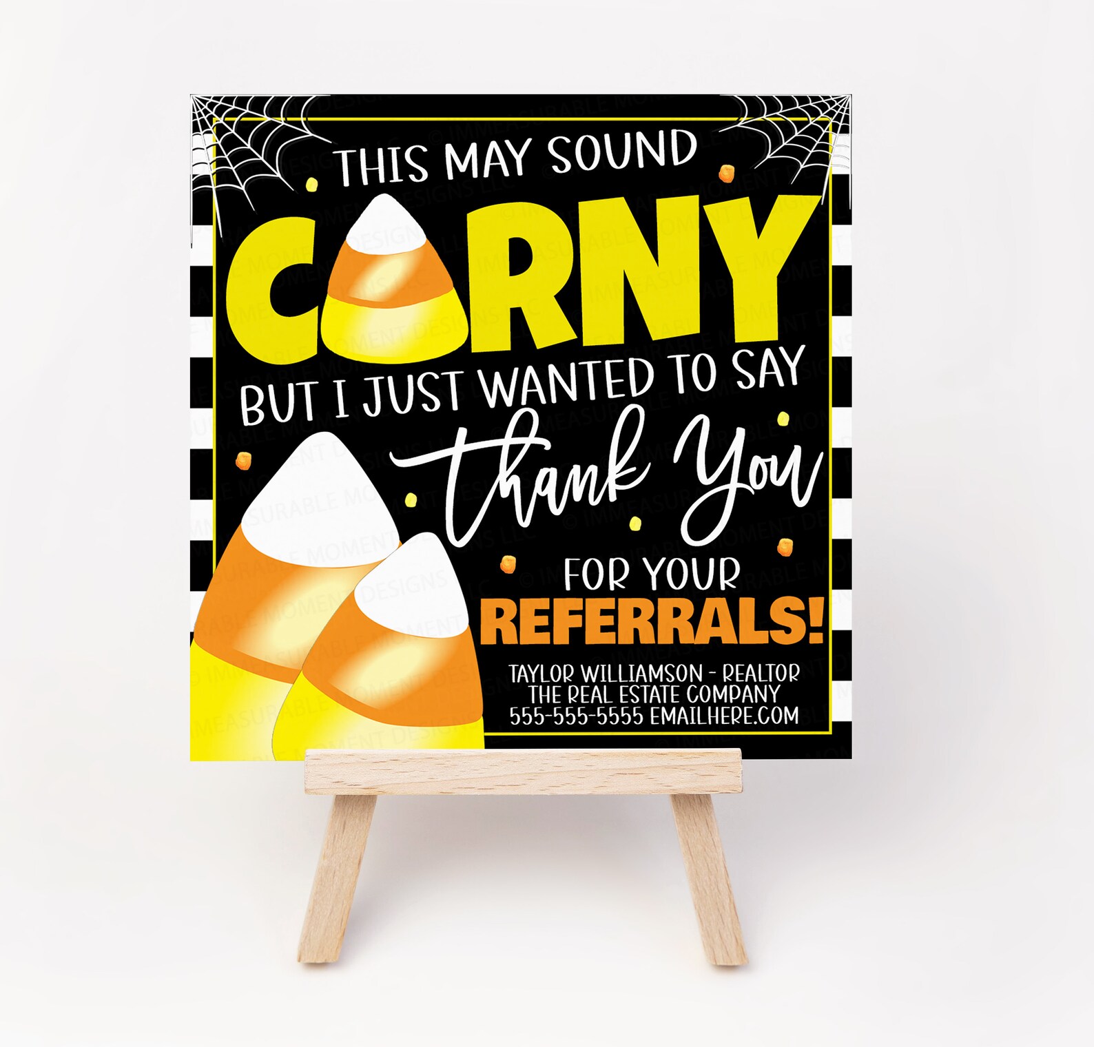 Halloween Client Appreciation Gift Tags, May Sound Corny Thank You ...