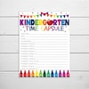 Time Capsule Printable, Kids Student Memory Sheet, School Questionnaire ...