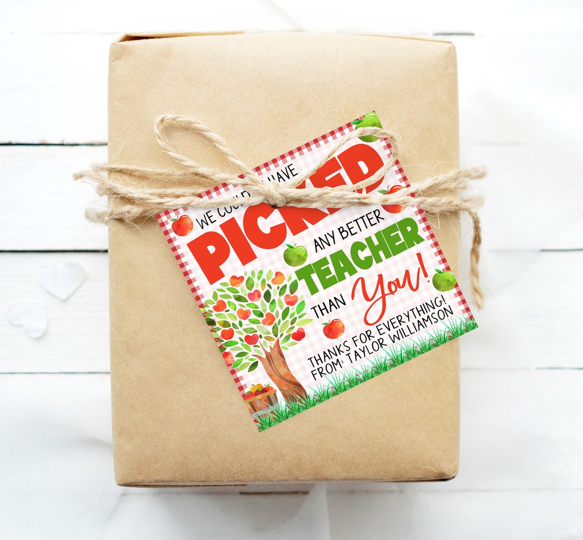 Teacher Appreciation Gift Tag We Couldn't Have Picked A - Etsy