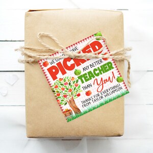Teacher Appreciation Gift Tag, We Couldn't Have Picked A Better Teacher ...