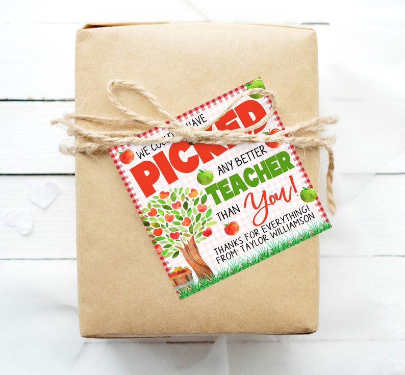 Teacher Appreciation Gift Tag We Couldn't Have Picked A - Etsy
