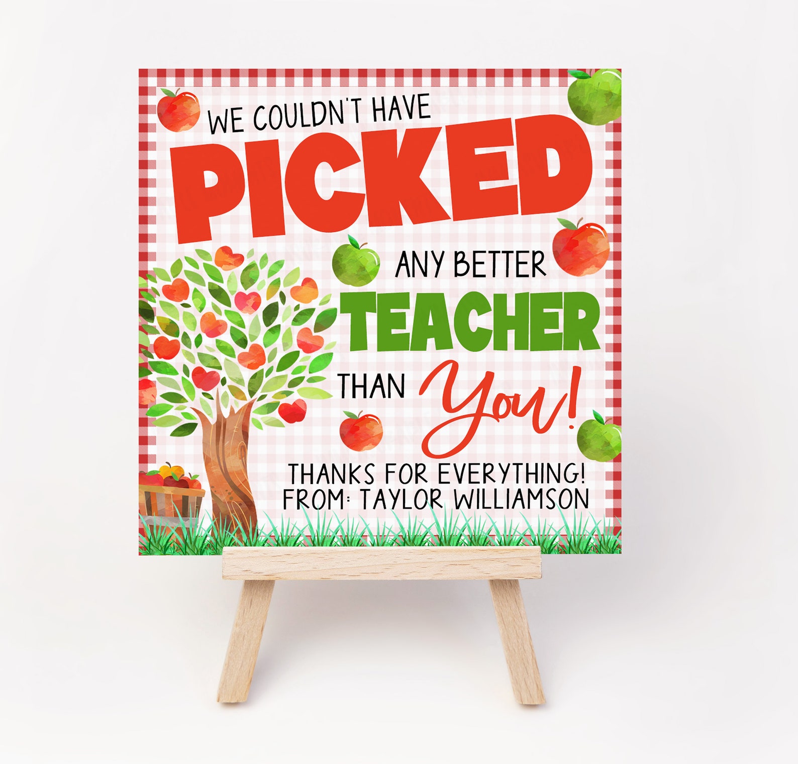 Teacher Appreciation Gift Tag We Couldn't Have Picked A - Etsy