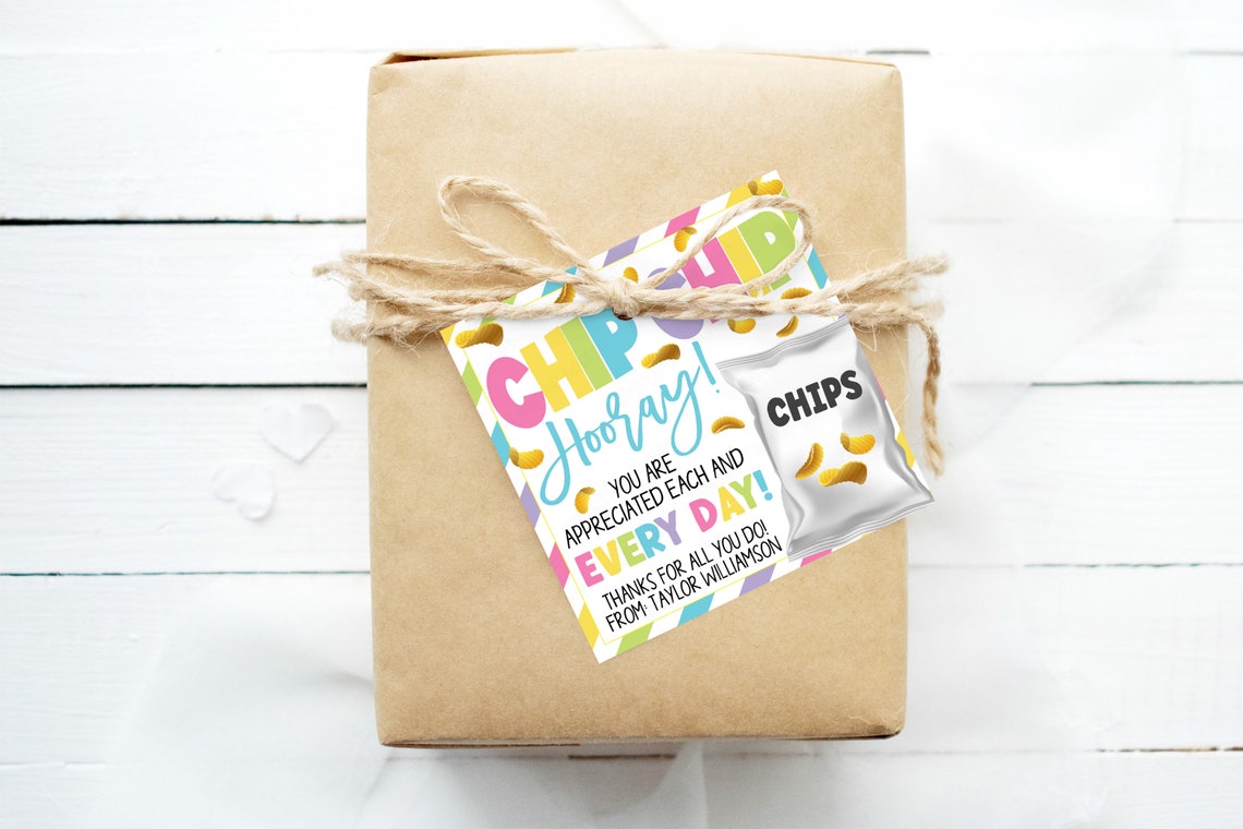 Easter Chips Gift Tags Chip Chip Hooray Potato Chip - Etsy