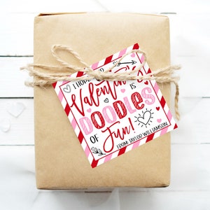 Valentine Gift Tags, Hope Your Valentine's is Doodles of Fun, Kids ...
