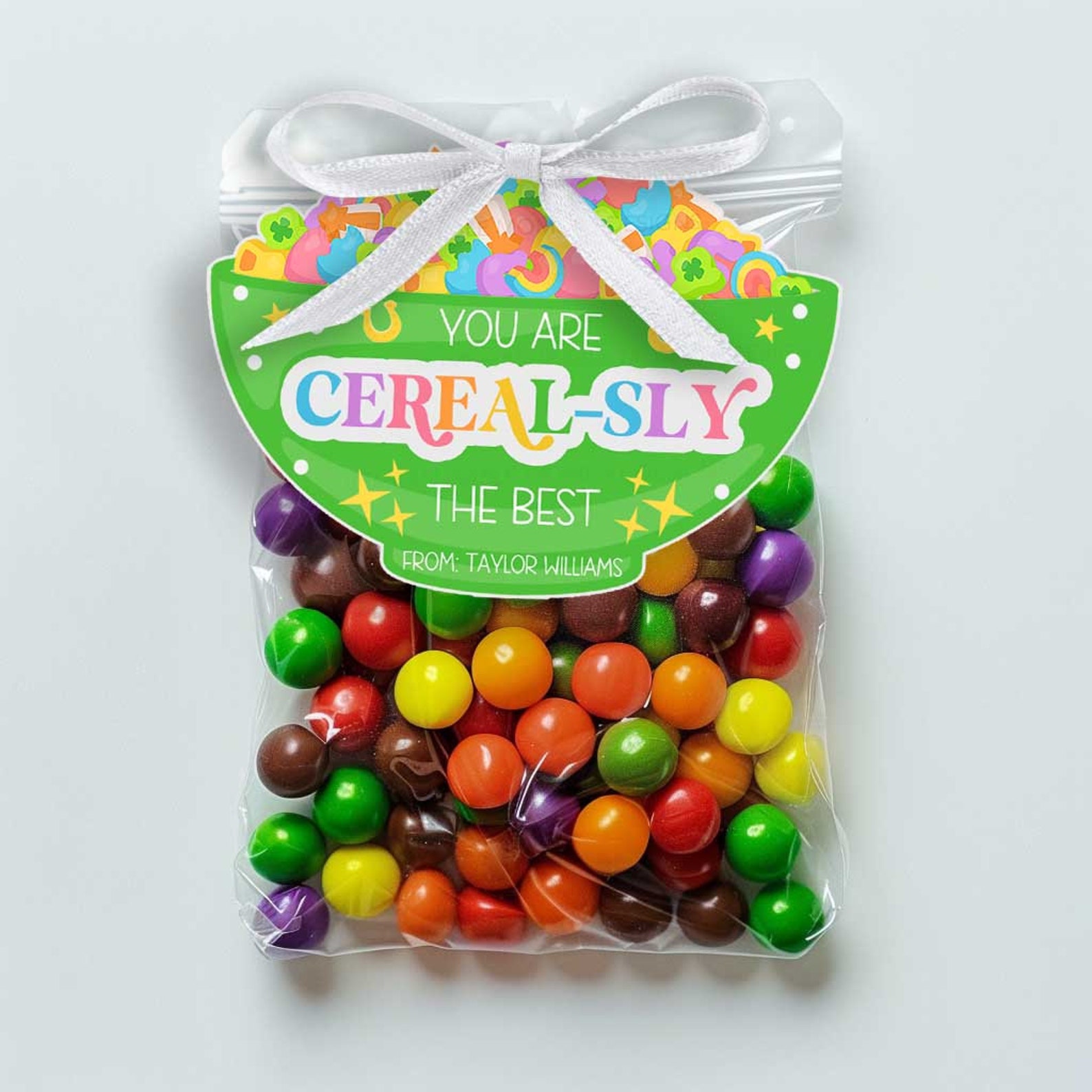 St Patrick's Day Cereal Gift Tags, Editable Cereal Tag, St Patty You're ...