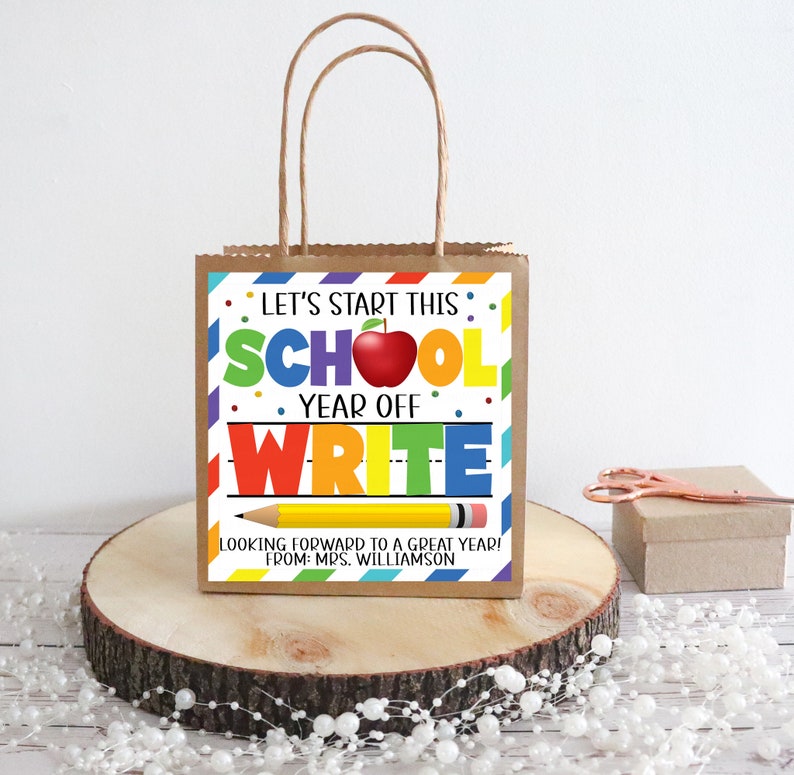 Back to School Pencil Gift Tags Start the School Year off - Etsy