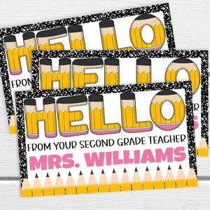 Hello Postcard to Students, Back to School, From the Teacher, New ...