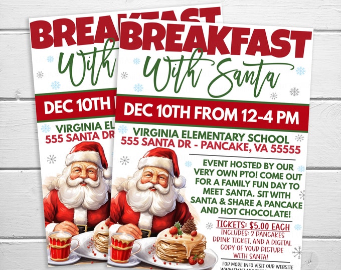 EDITABLE Holiday Winter Festival Flyer Invitation, Holiday Christmas ...