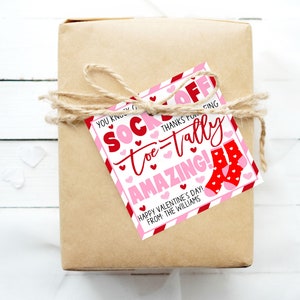 Valentine's Day Sock Gift Tags, Editable Fuzzy Socks, Mani Pedi Gift ...