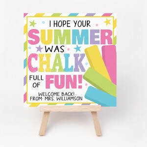 Chalk Gift Tags, Back to School, New School Year, Fun Gift for Kids ...