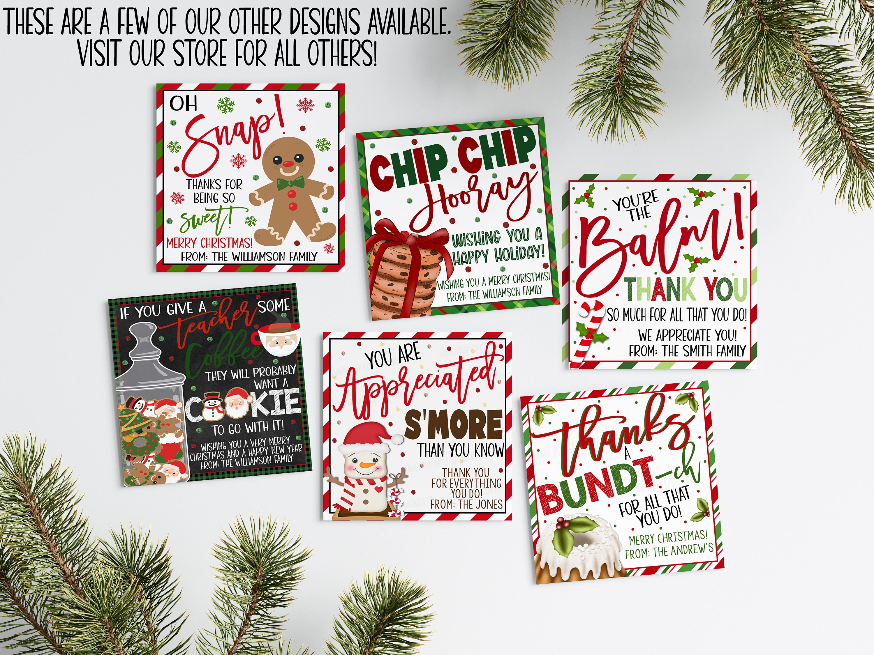 You're the Balm Gift Tag, Appreciation Teacher Staff Company Business ...