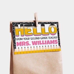 Hello Postcard to Students, Back to School, From the Teacher, New ...