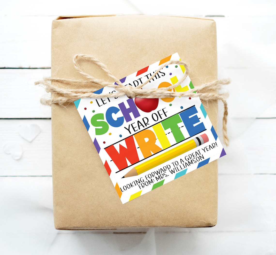 Back to School Pencil Gift Tags Start the School Year off - Etsy