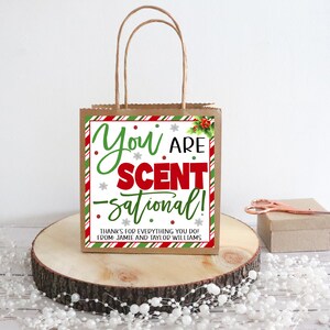 Christmas Appreciation Gift Tags, You Are Scent-sational Label, Thank ...