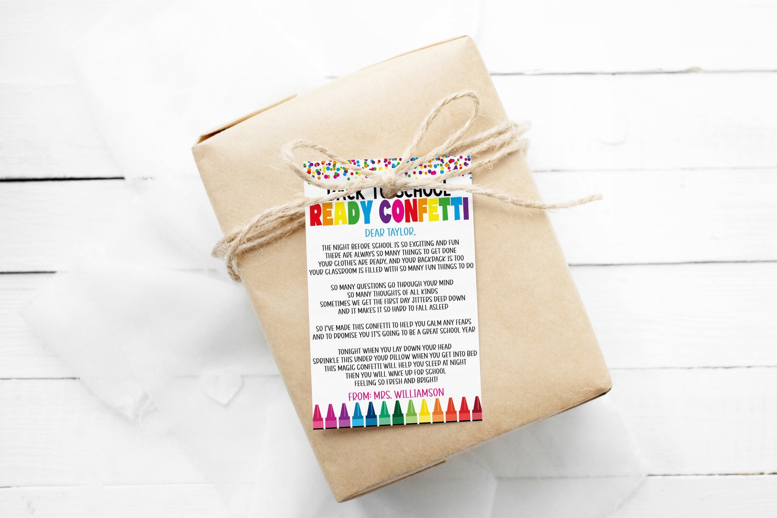 Editable Back to School Ready Confetti Printable Night Before - Etsy