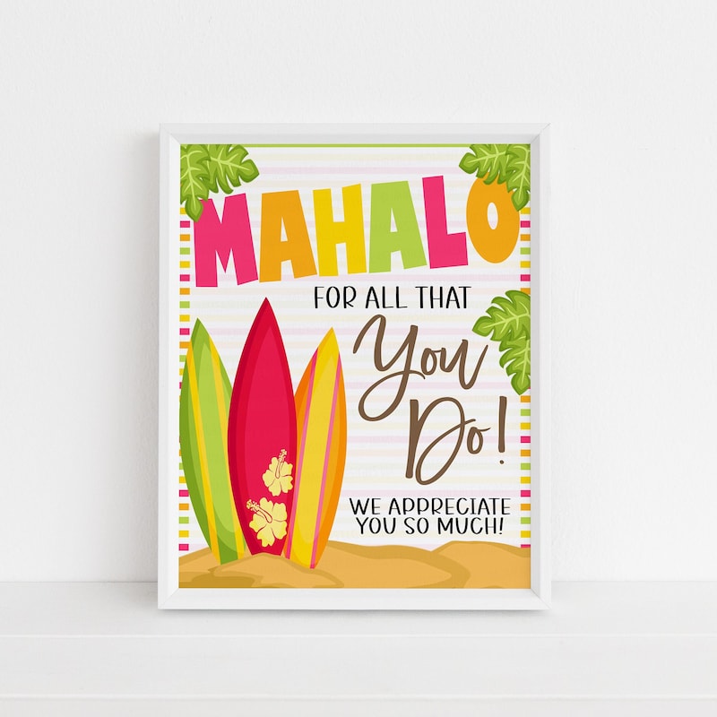 Mahalo Thank You Cards - Etsy