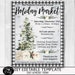 EDITABLE Holiday Market Flyer Invitation, Winter Christmas Fundraiser ...