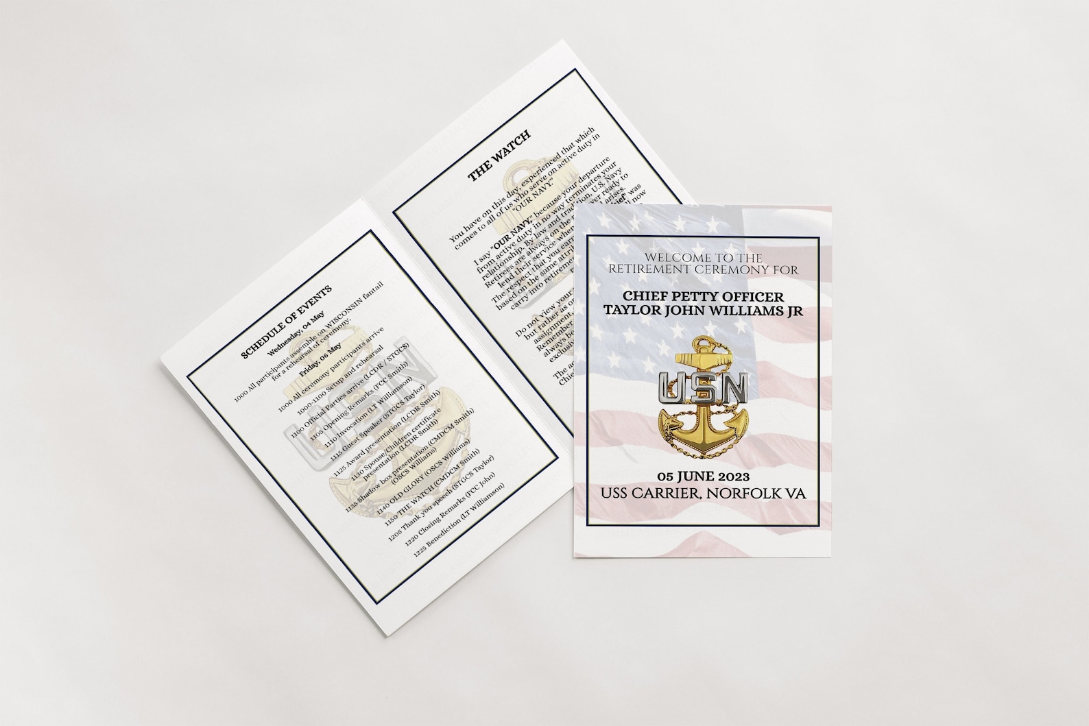 US Navy Chief Retirement Program, Pinning Ceremony, E7 Retirement ...