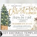 Christmas Lunch Invitation Card, Employee Business Work Fall Christmas ...