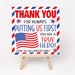 American Hero Appreciation Gift Tag, Editable Template, Thank You Gift ...