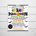Halloween Bingo Night Flyer, Editable Printable Halloween Invitation ...