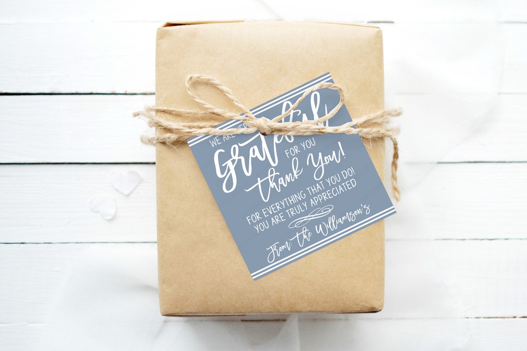 Thank You Gift Tags, Teacher Staff Employee Nurse Volunteer Staff ...