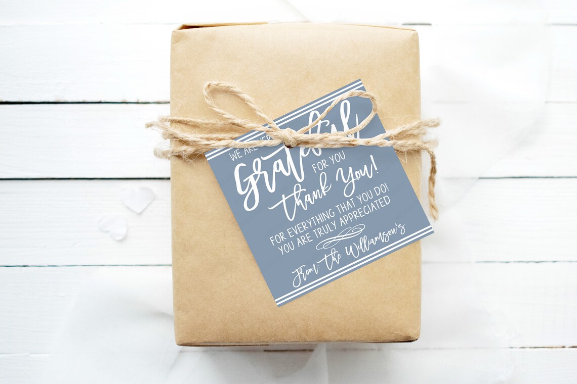 Thank You Gift Tags Teacher Staff Employee Nurse Volunteer - Etsy