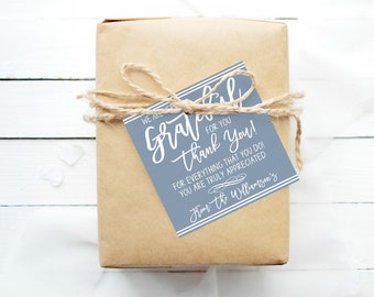 Thank You Gift Tags, Teacher Staff Employee Nurse Volunteer Staff ...