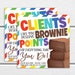 Client Appreciation Gift Tags, Clients Deserve Brownie Points Label ...