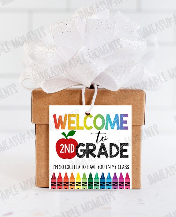 Second Grade Gift Tag by Immeasurable Moment Designs | Catch My Party
