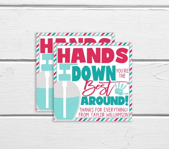 Valentine's Day Soap Gift Tag, Editable Hand Soap Lotion Hand Sanitizer ...