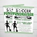 Soccer Fundraiser Flyer, Editable Printable PTA PTO Flyer, School ...