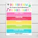 PTO PTA Flyer, Editable Printable Informational Form, Did You Know the ...
