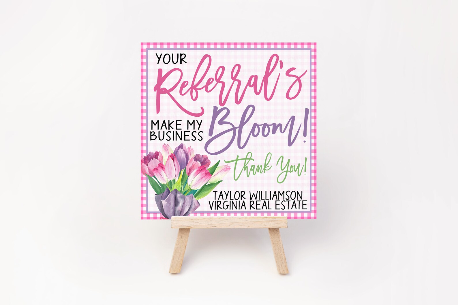 Spring Pop-by Tags Your Referral's Make My Business - Etsy