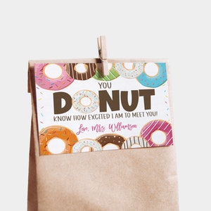 Donut Postcard to Students, You Donut Know, From Teacher, Back to ...