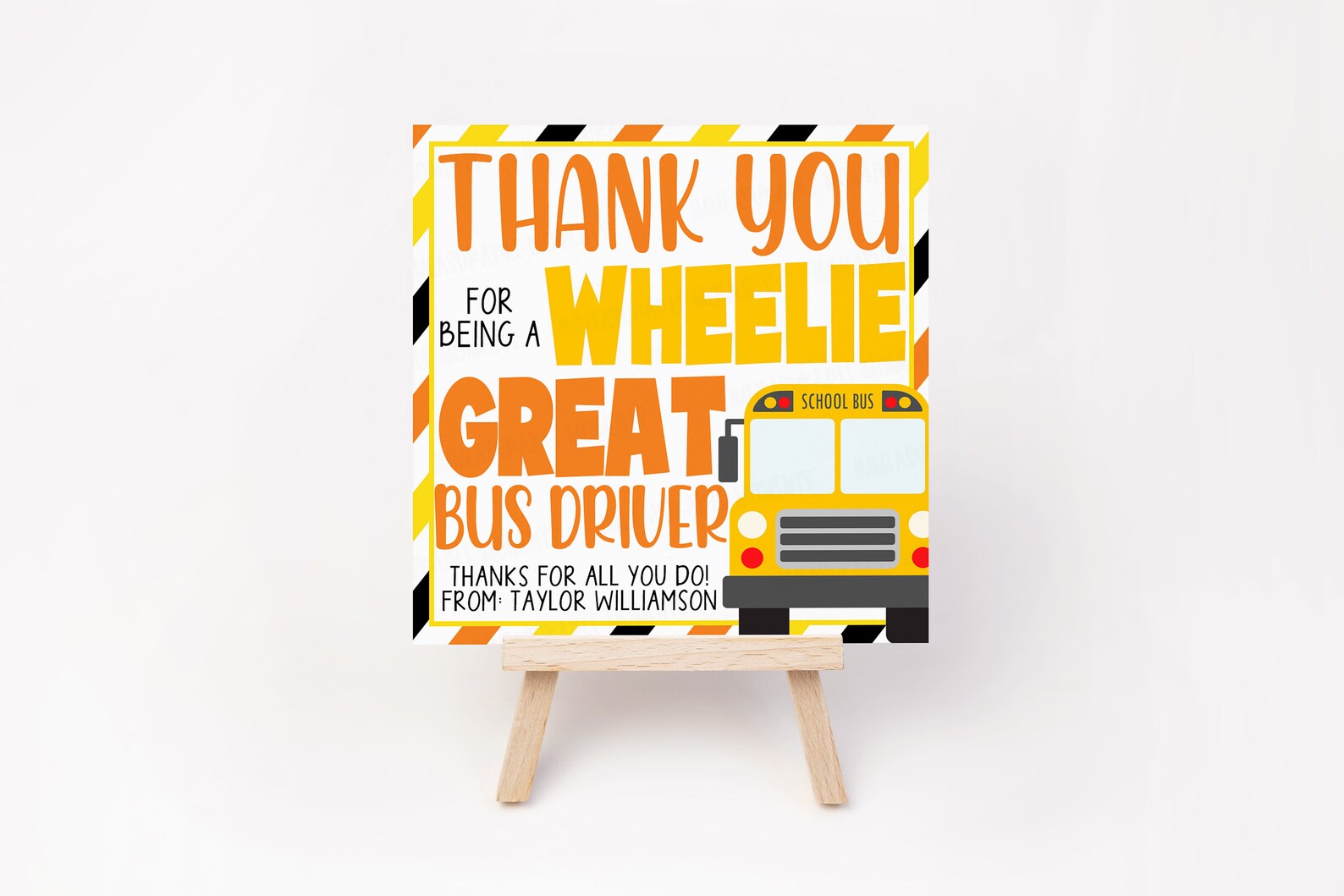 Bus Driver Appreciation Gift Tag Thank You for Being A - Etsy